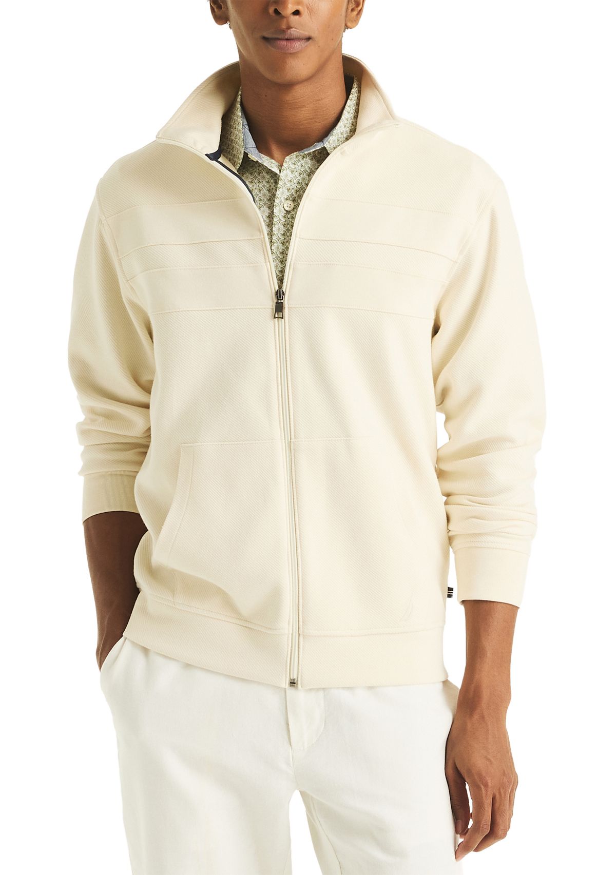 Nautica Men's Twill Full Zip Mock Neck Jacket | Belk
