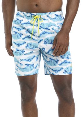 Nautica Walrus Print Swim Trunks | belk
