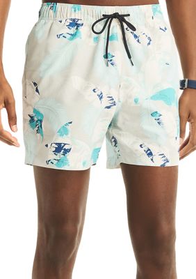 Nautica Miami Vice x Nautica Sustainably Crafted 5" Printed Swim Trunks ...