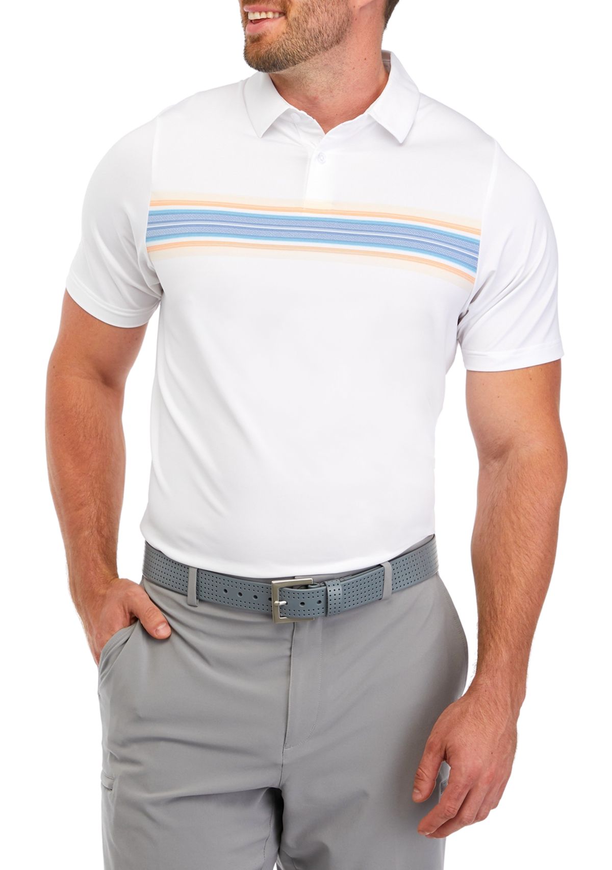 Callaway® Golf Big & Tall Stripe Polo Shirt | Belk