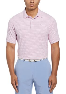 Callaway® Golf Men's Short Sleeve Allover Tee Time Print Polo Shirt | belk