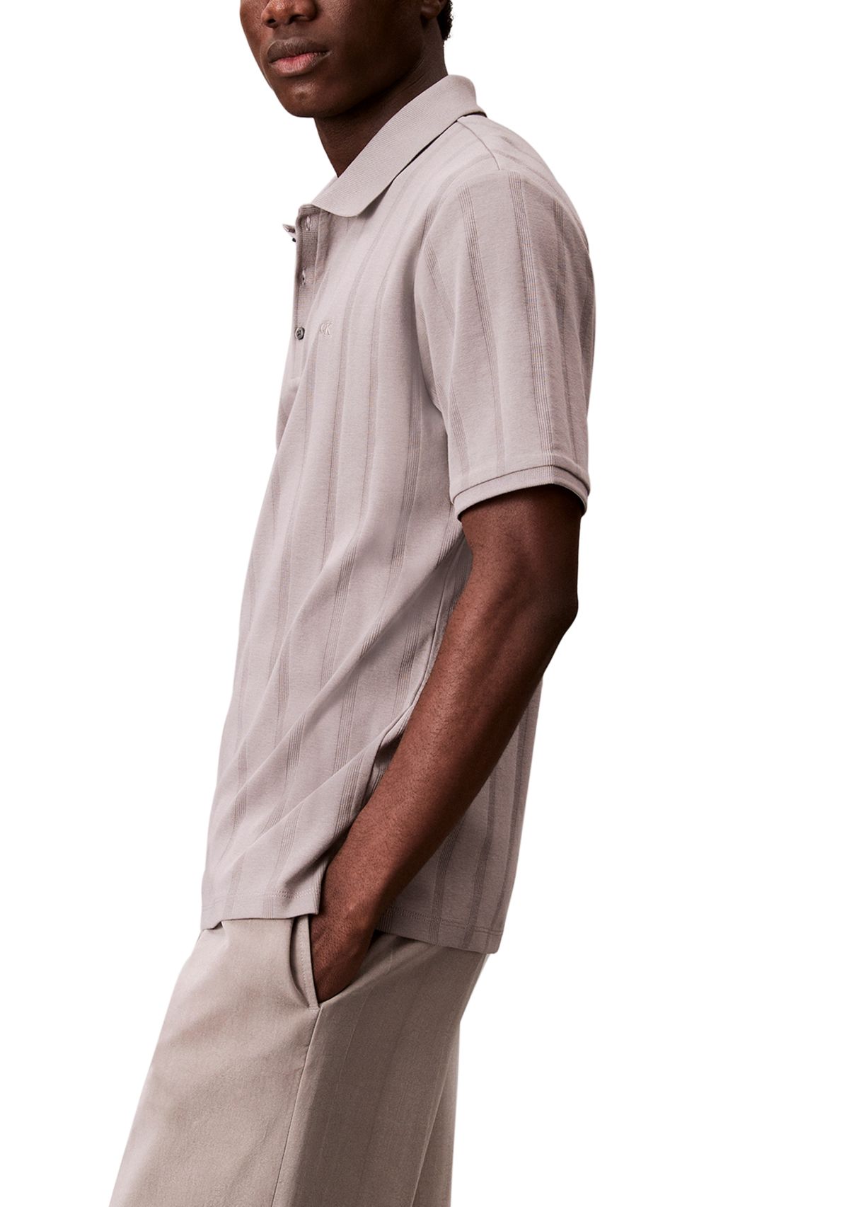 Calvin Klein Variegated Rib Classic Polo Shirt | Belk
