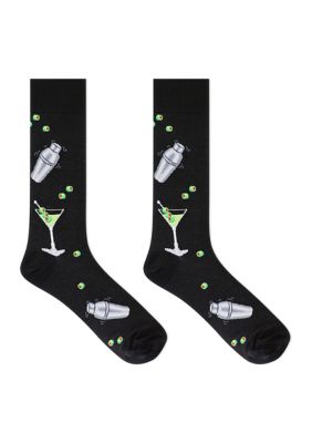 Hot Sox® Men's Martini Shaker Crew Socks | belk