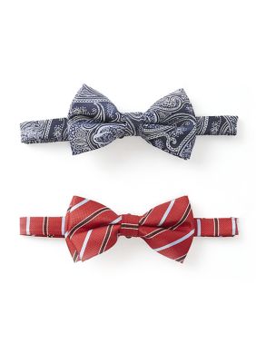Bill Blass Big & Tall Set of 2 Printed Bow Ties | Belk