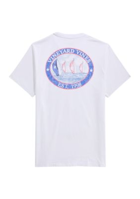 Vineyard Vines Men's Sail Scene Short Sleeve Pocket Graphic T-Shirt | Belk