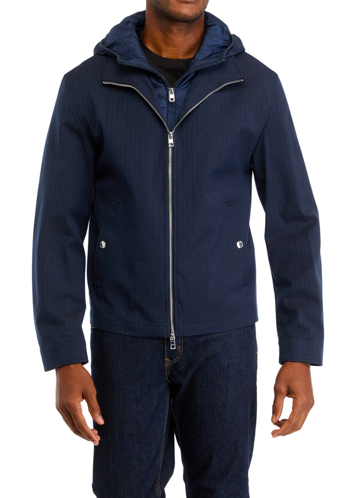 Michael Kors Men's Herringbone Mixed Media Jacket | Belk