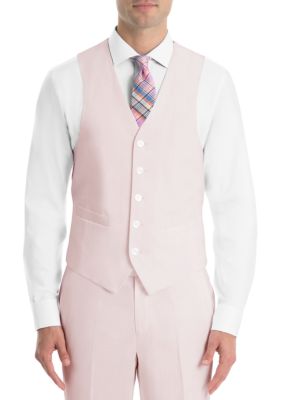 Lauren Ralph Lauren Pink Linen Suit Separate Vest | belk