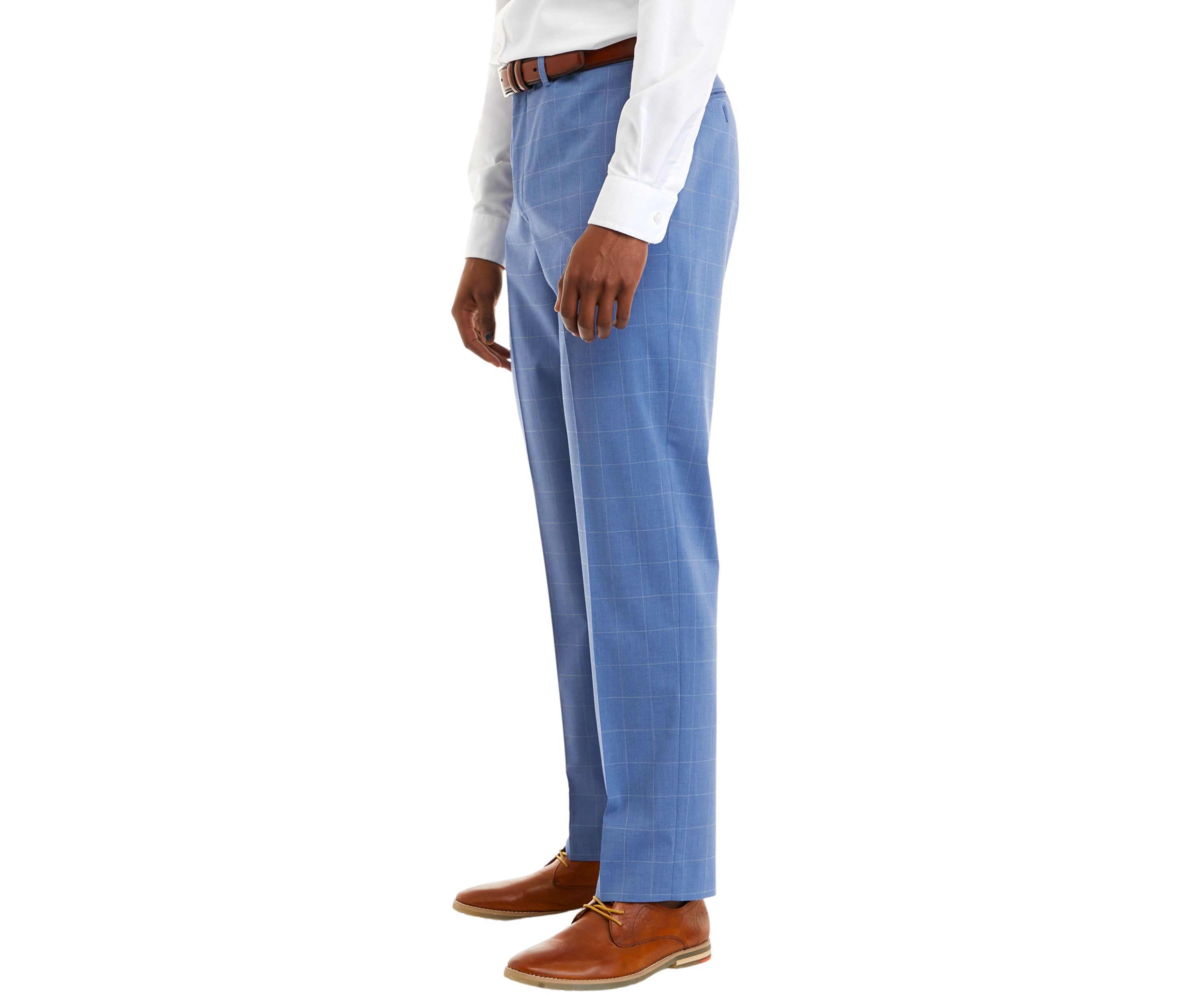Lauren Ralph Lauren Men's Light Blue Windowpane Pants | Belk