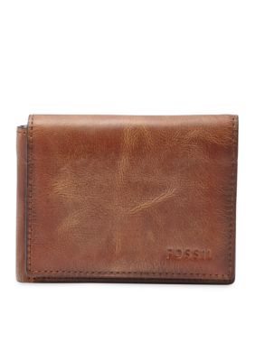 Fossil® Derrick Leather Flip Trifold Wallet | belk