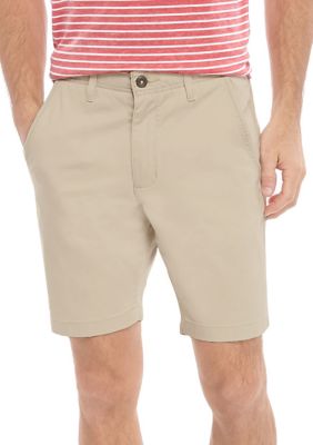 TRUE CRAFT 9 Inch Twill Flat Front Shorts | belk