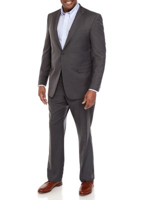 Adolfo Gray Serge Portly Suit | belk