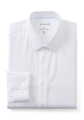 Bill Blass Big & Tall Twill Solid Performance Dress Shirt | Belk