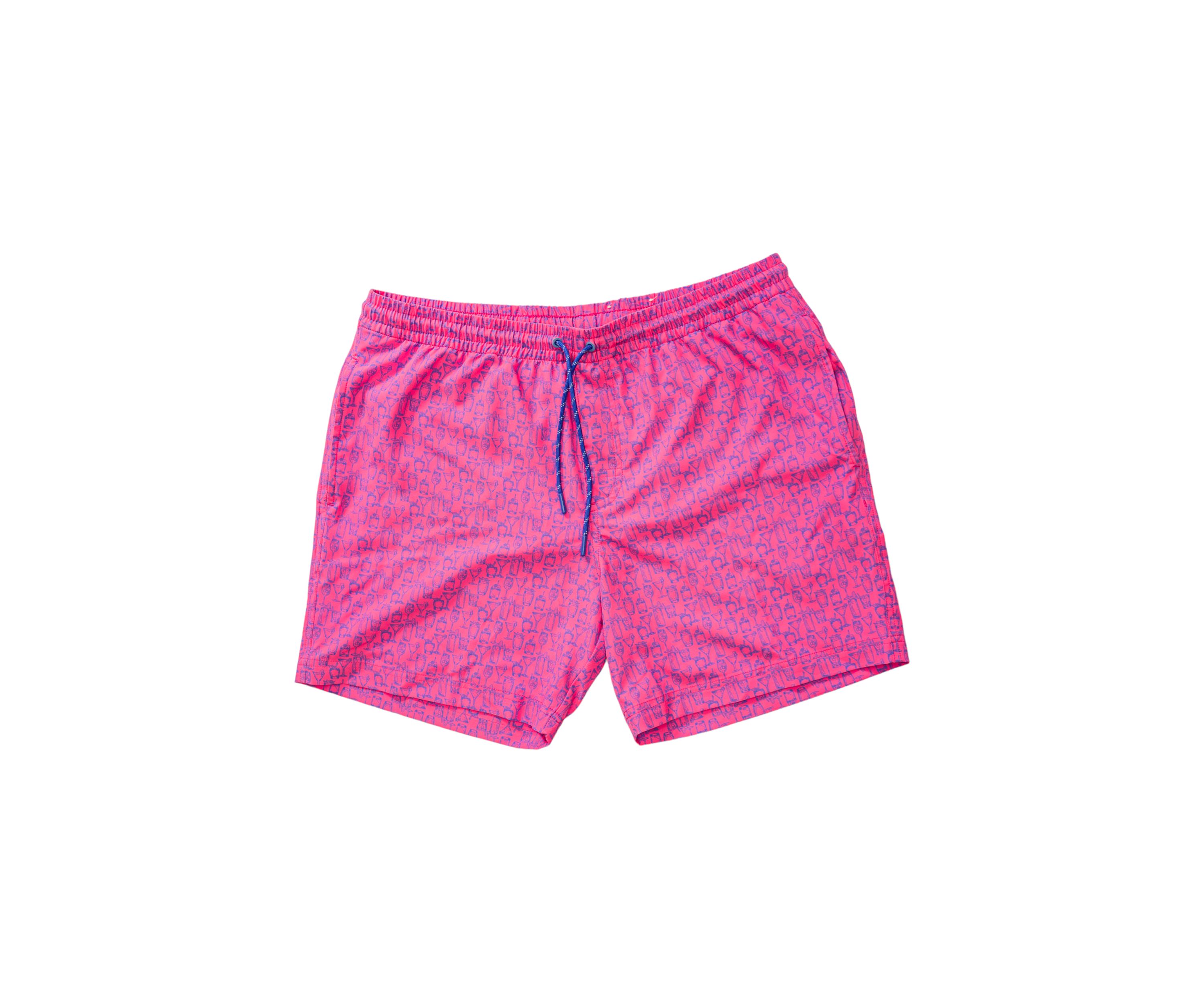 Southern Proper Pink Lemonade Printed Swim Shorts | Belk