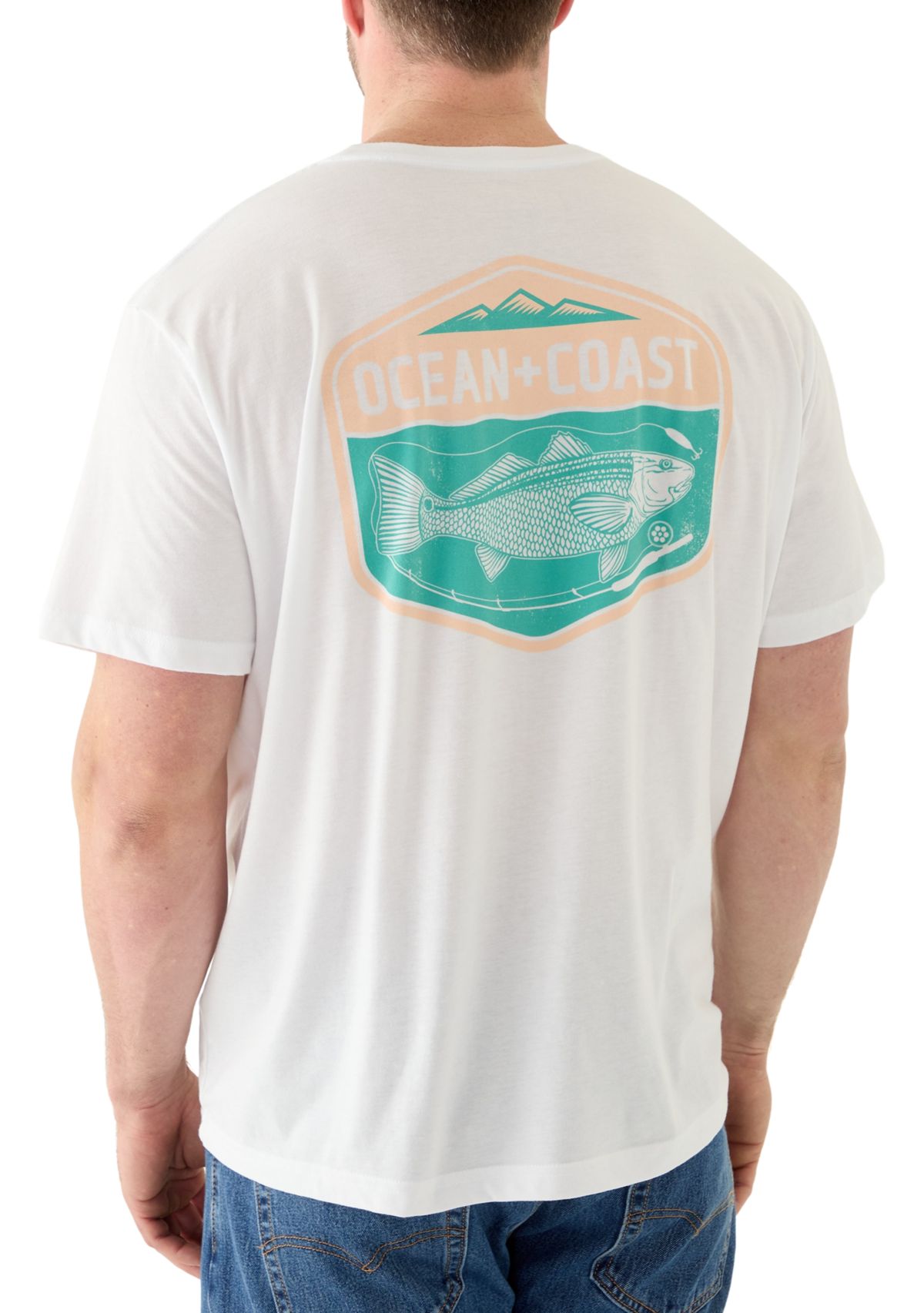 Ocean + Coast® Big & Tall Fish Graphic T-Shirt | Belk