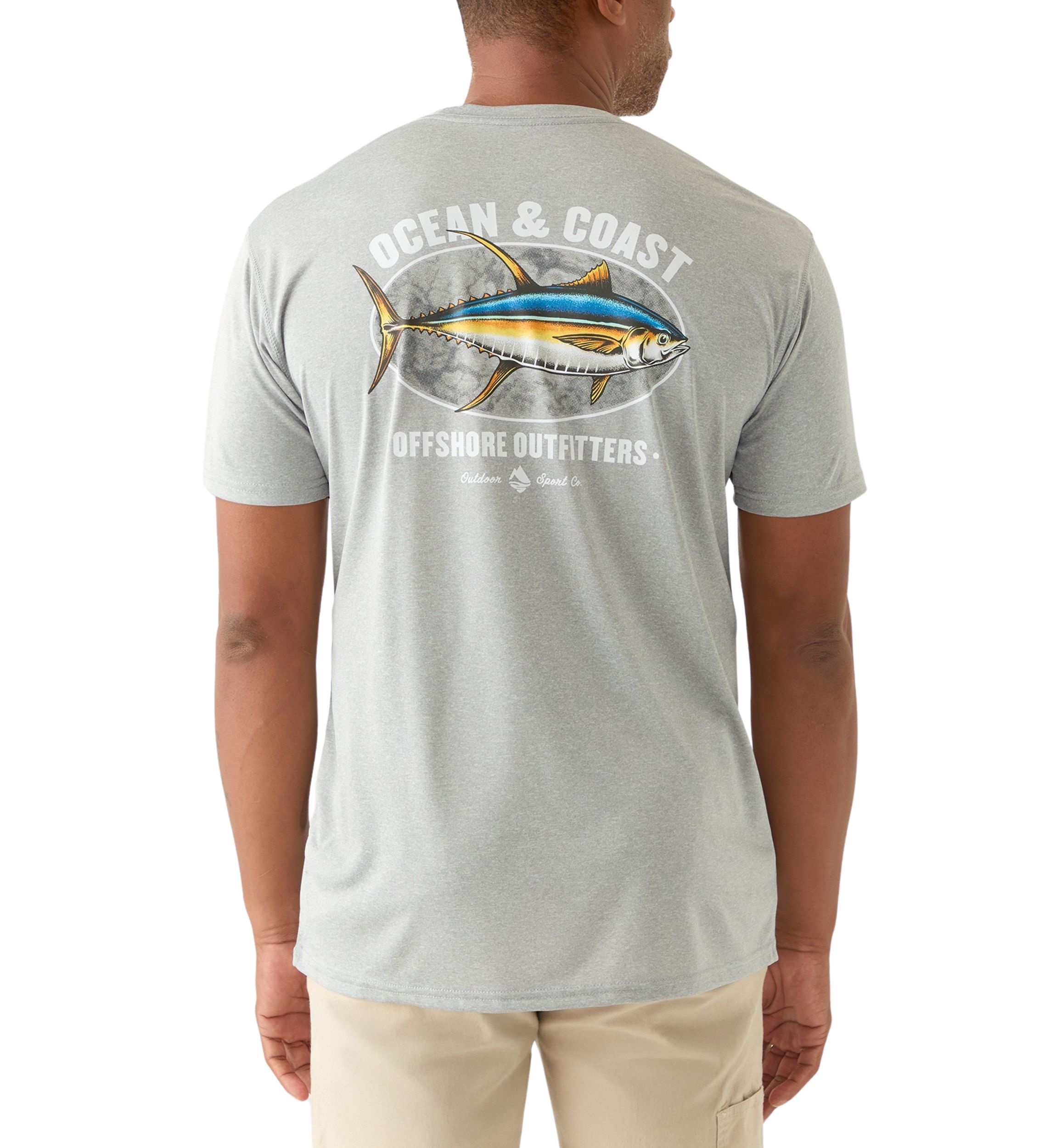 Ocean + Coast® Men's Fish Short Sleeve Graphic T-Shirt | Belk