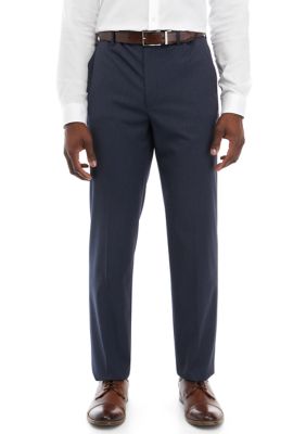 Chaps Small Check Flat Front Pants | belk