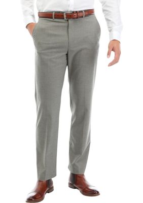 Chaps Gray Checkered Slim Pants | belk