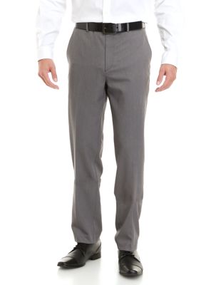Chaps Flat Front Gray Dress Pants | belk