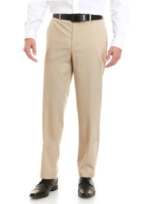 Chaps Flat Front Tan Dress Pants | belk
