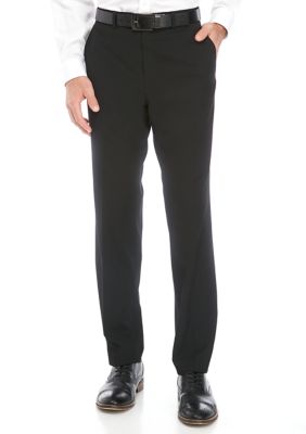Chaps Solid Black Suit Separate Pants | belk