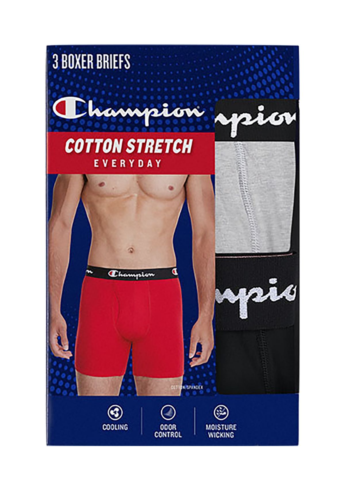 Champion® Everyday Stretch Boxers - Set of 3 | Belk