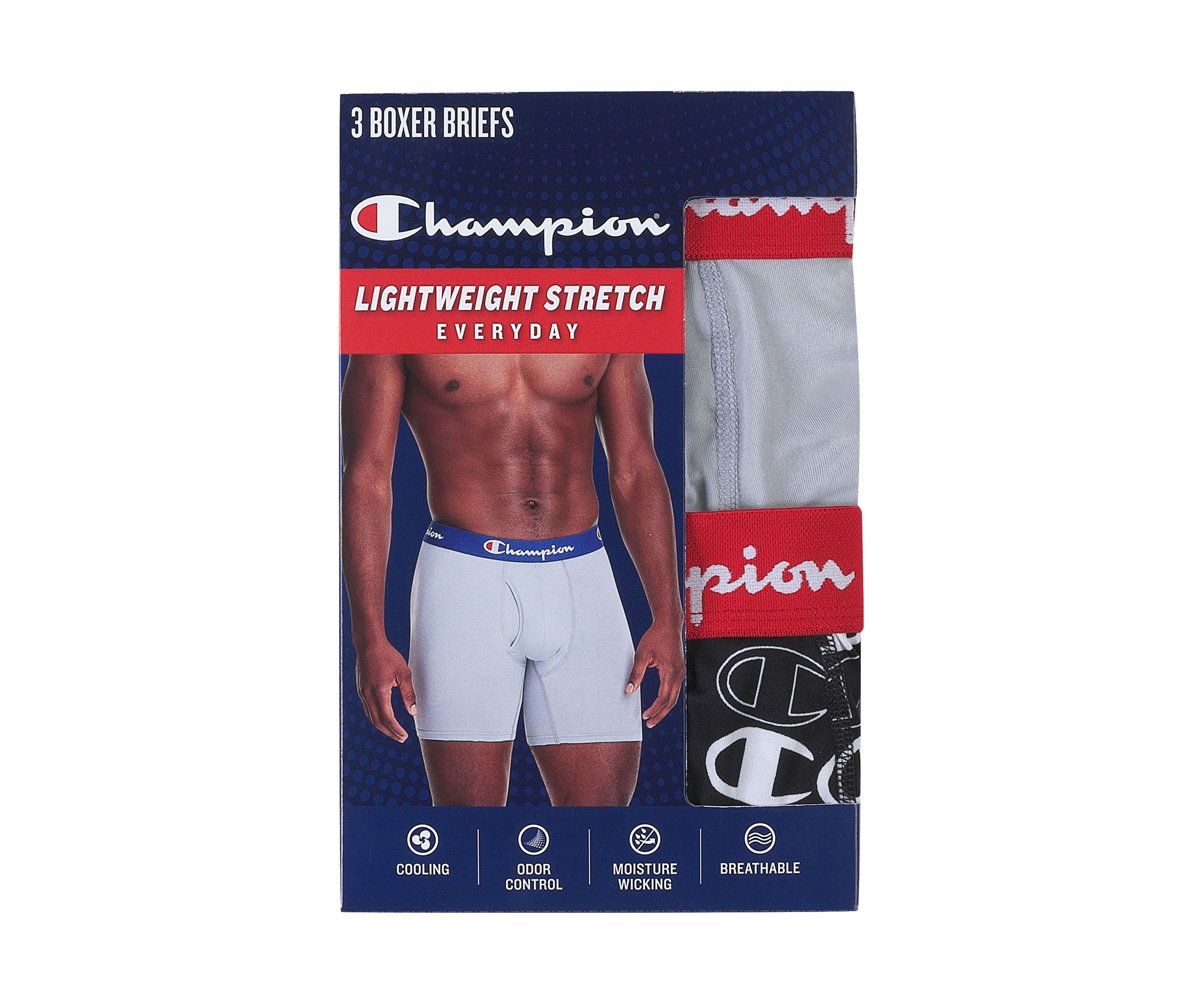 Champion® Lightweight Stretch Logo Boxers - Set of 3 | Belk