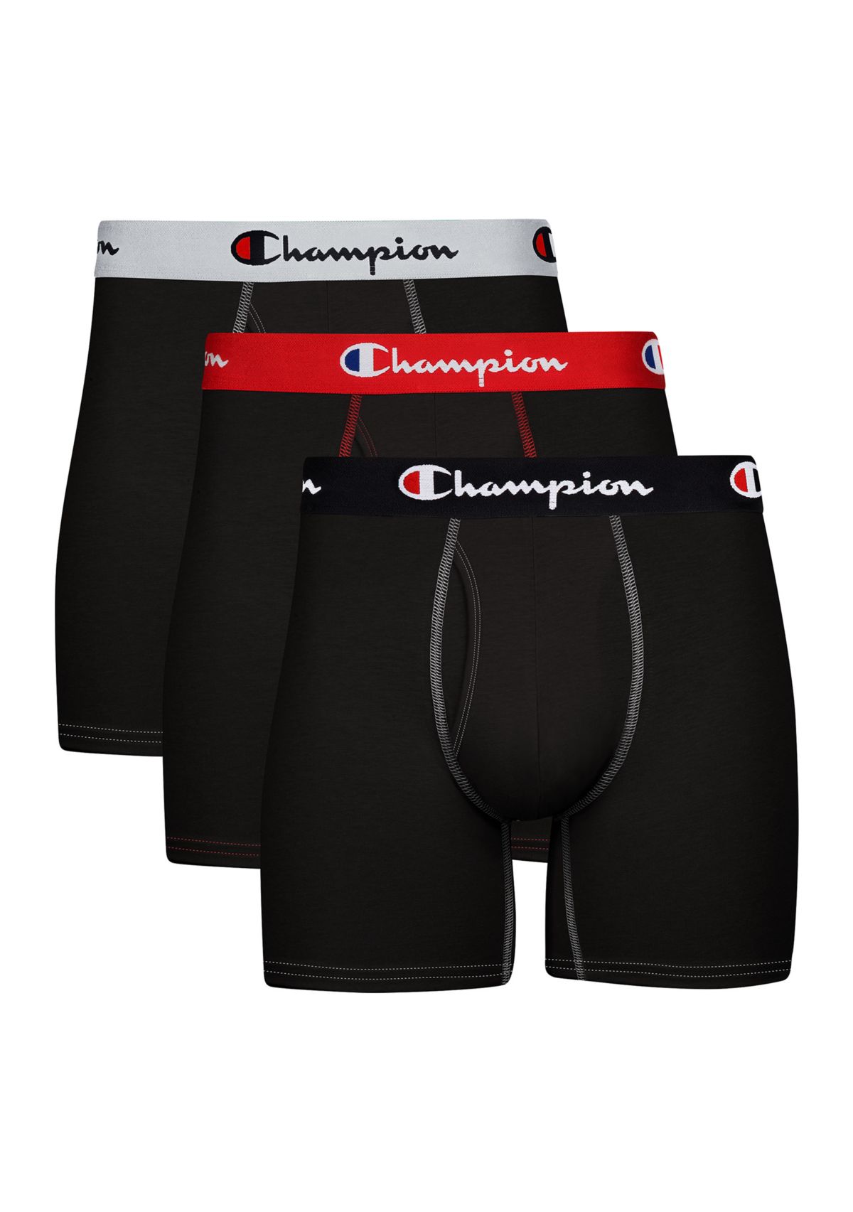 Champion® Stretch Support Pouch Solid Boxers - Set of 3 | Belk