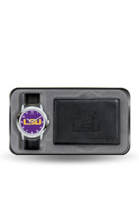 Rico Industries LSU Black Watch and Wallet Gift Set-Online Only | belk