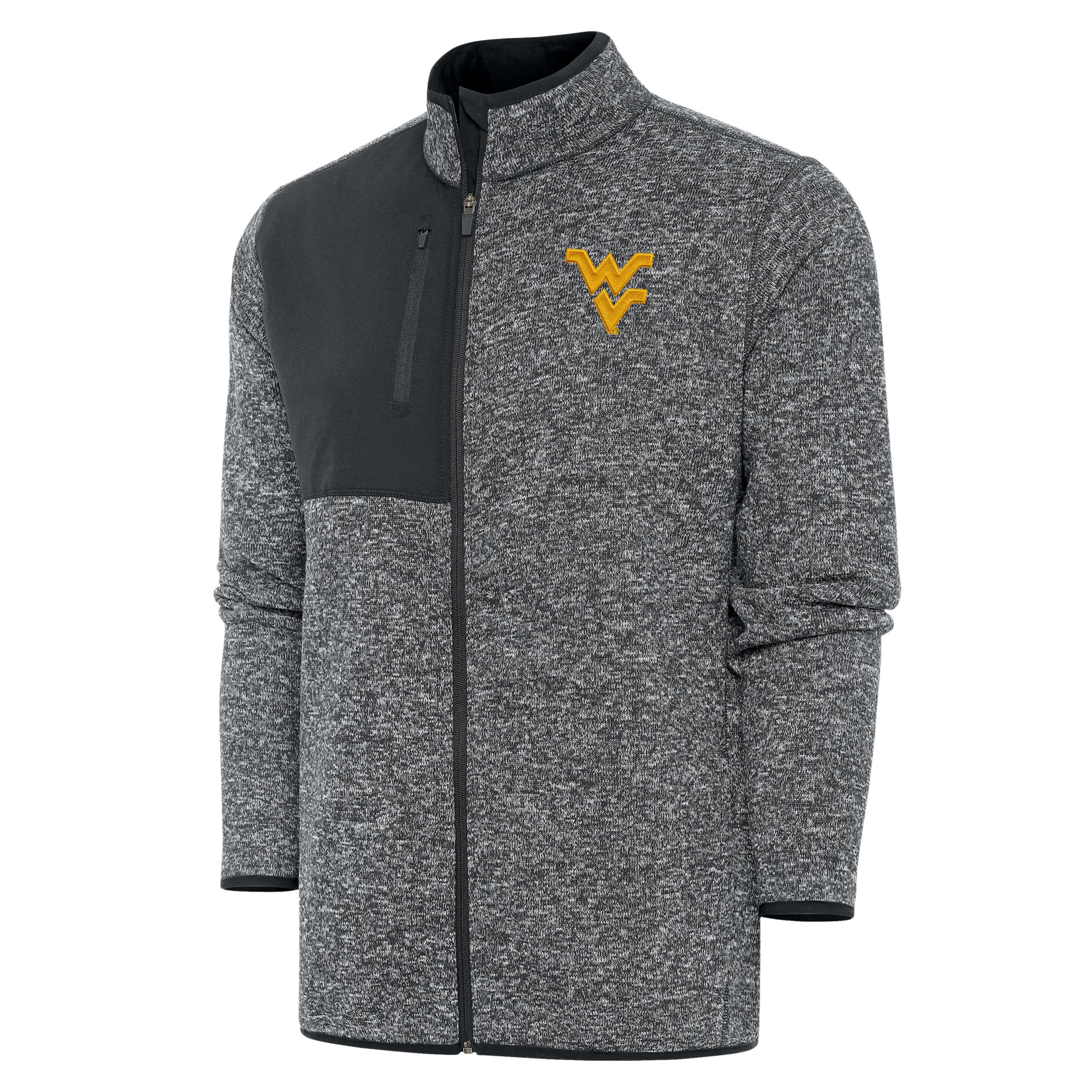Antigua Antigua NCAA West Virginia Mountaineers Men's Fortune Full Zip ...