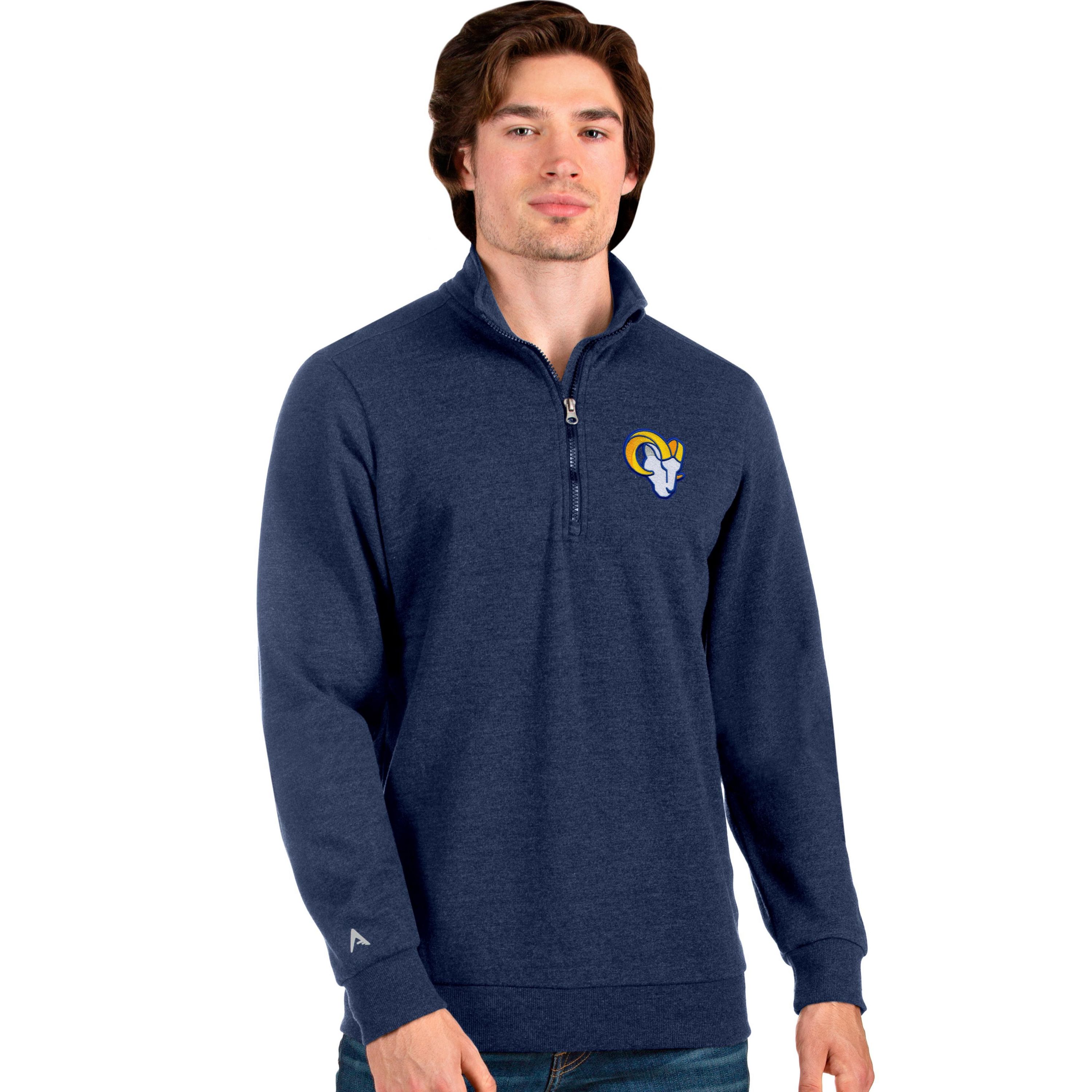 Antigua NFL Los Angeles Rams Men's Action 1/4 Zip Pullover | Belk