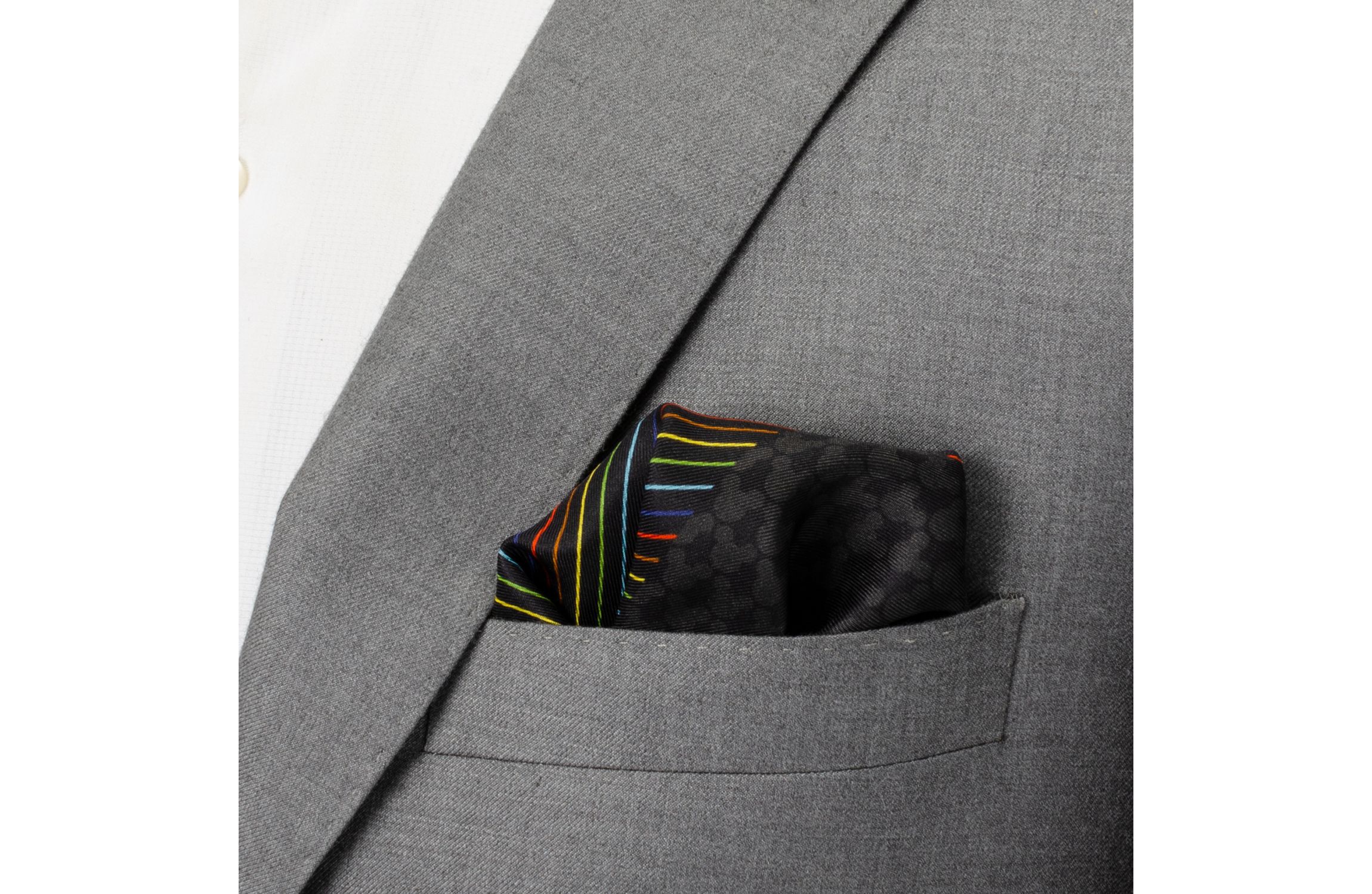 Disney® Mickey Silhouette Rainbow Pocket Square | Belk