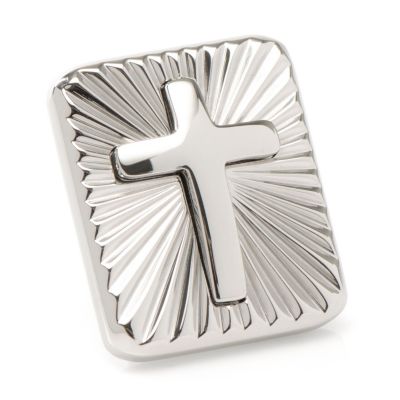 Ox and Bull Trading Co. Stainless Steel Radiant Cross Lapel Pin | belk