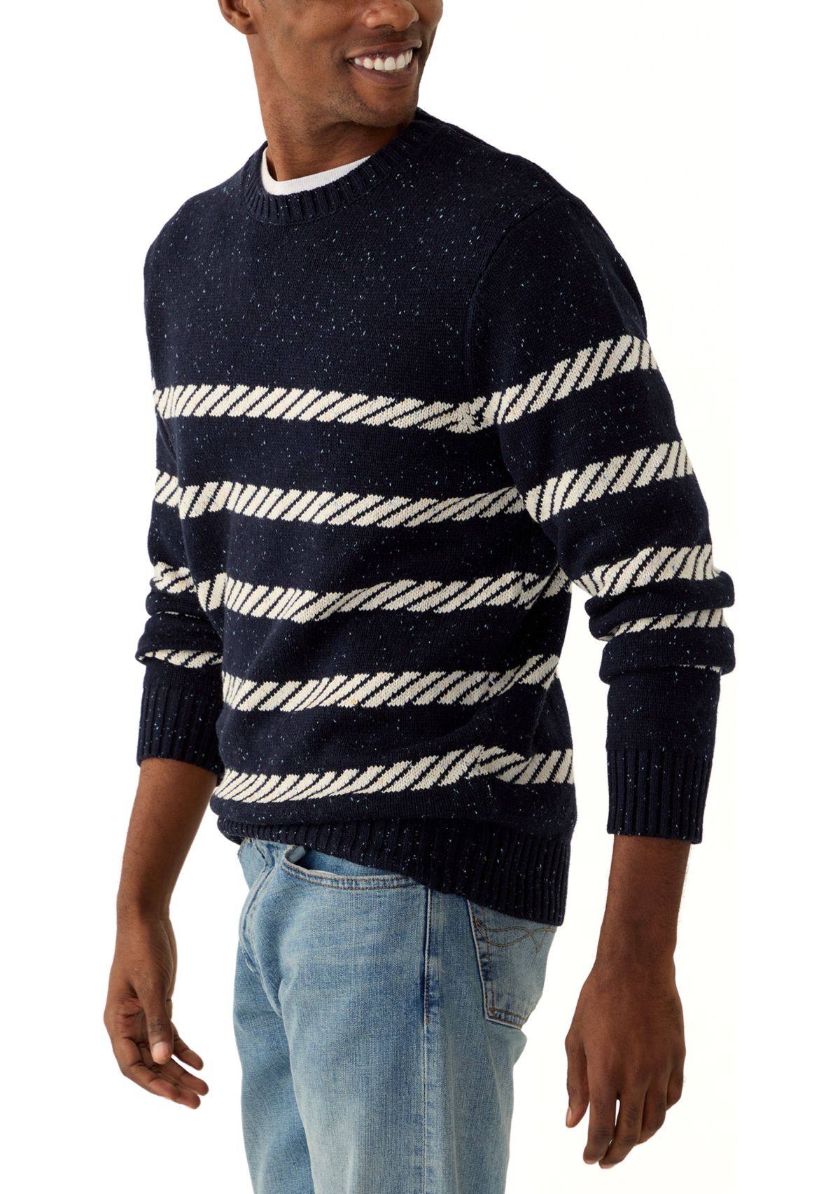 Crown & Ivy™ Rope Crew Neck Sweater | Belk