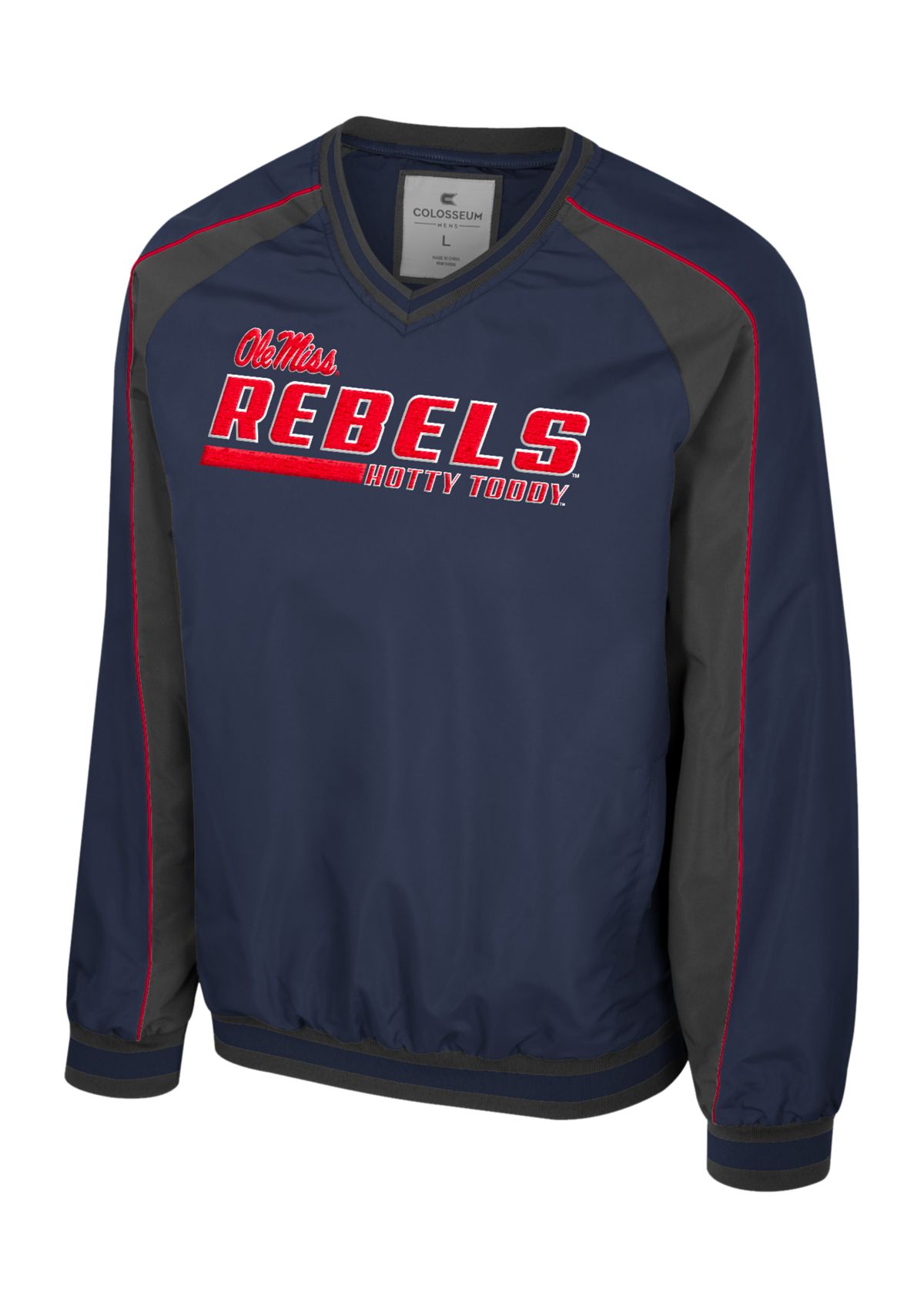 Colosseum NCAA Ole Miss Rebels Goes America Coach Pullover | Belk