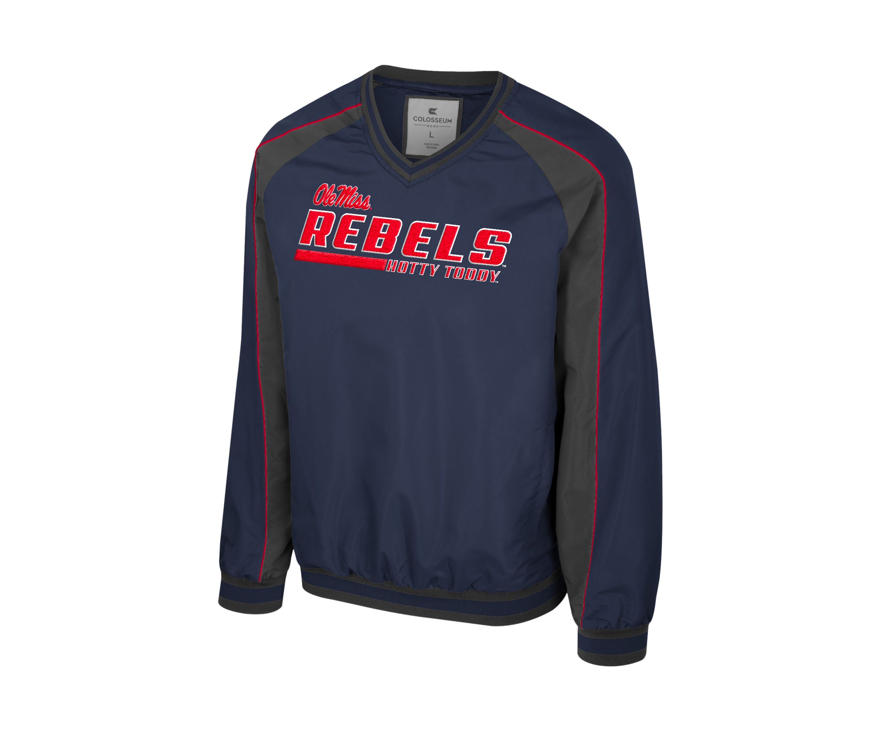 Colosseum NCAA Ole Miss Rebels Goes America Coach Pullover | Belk