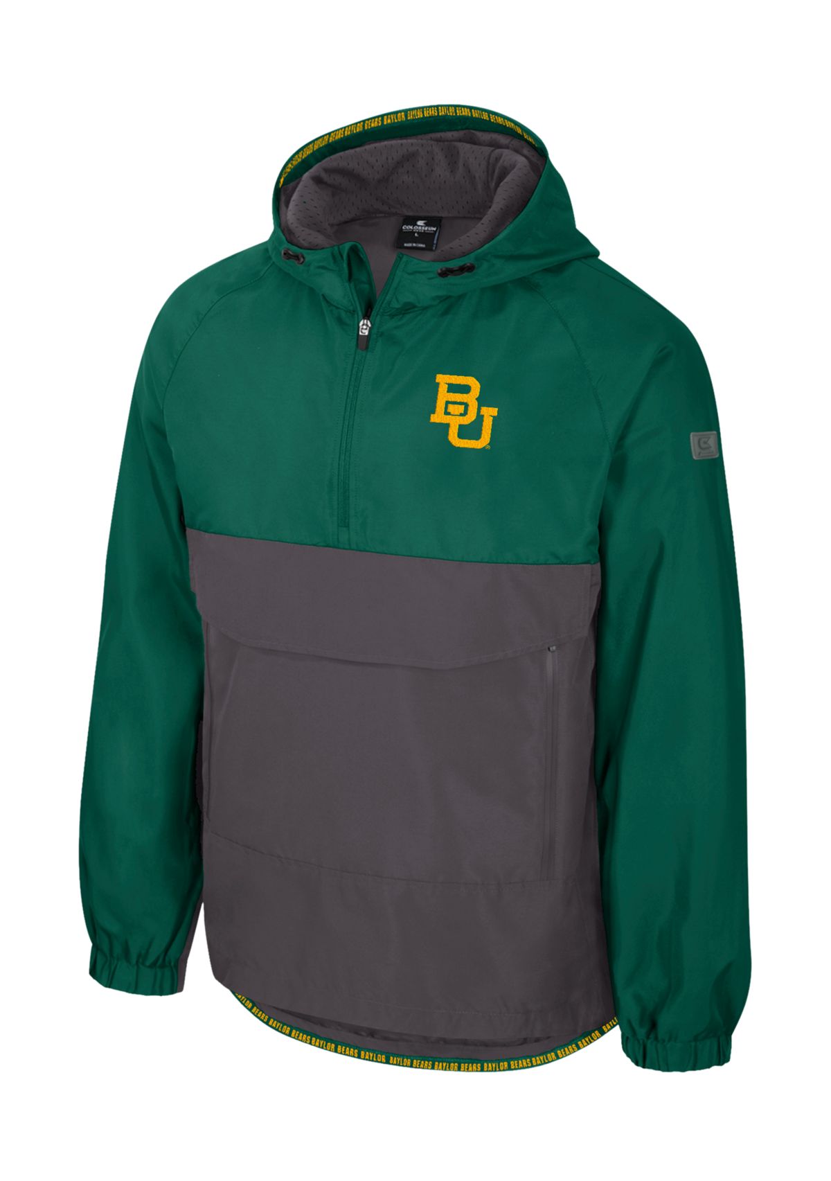 Colosseum NCAA Baylor Bears Gives Back 1/2 Zip Anorak Jacket | Belk