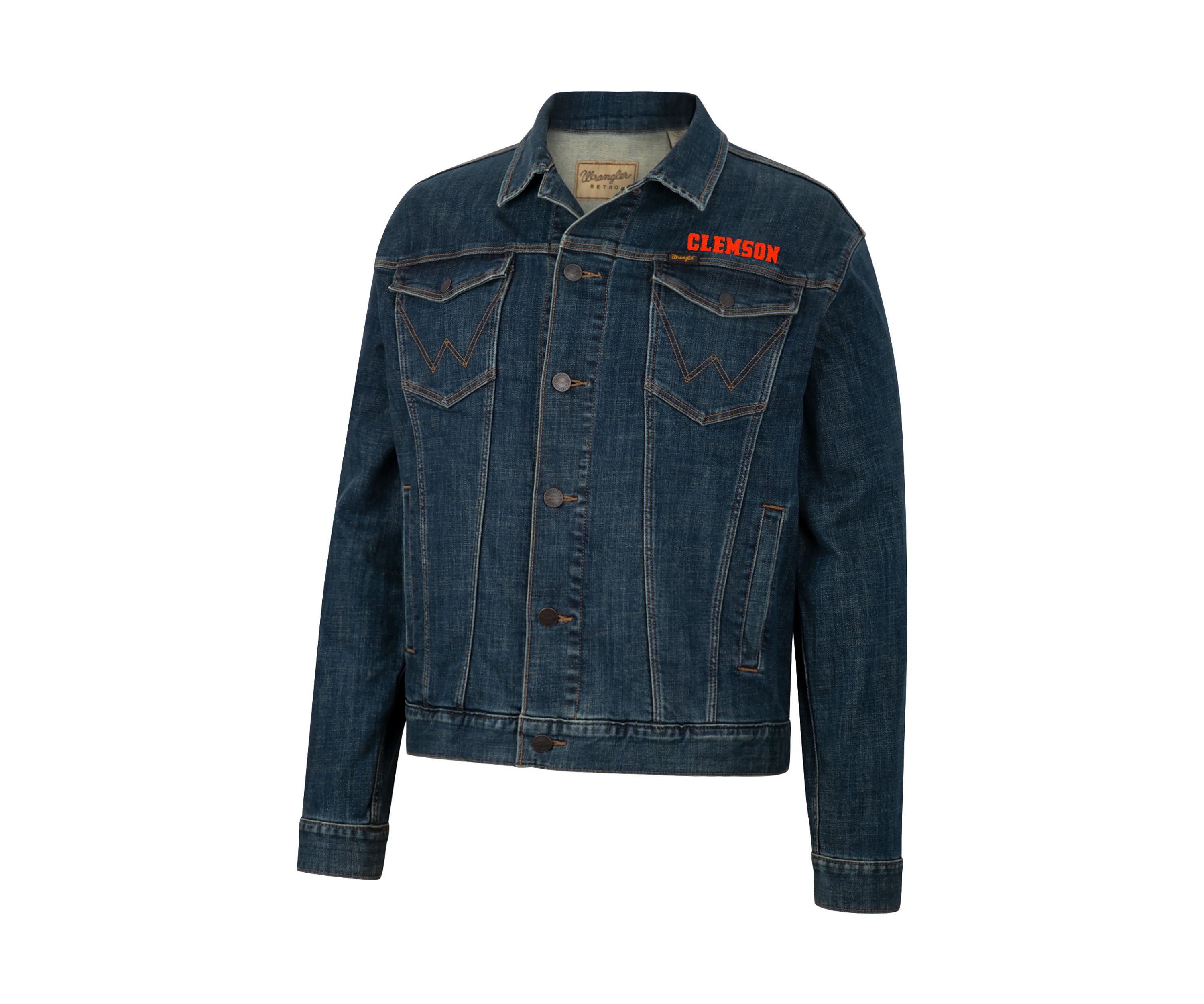 Colosseum NCAA Clemson Tigers Wrangler Retro Denim Jacket | Belk
