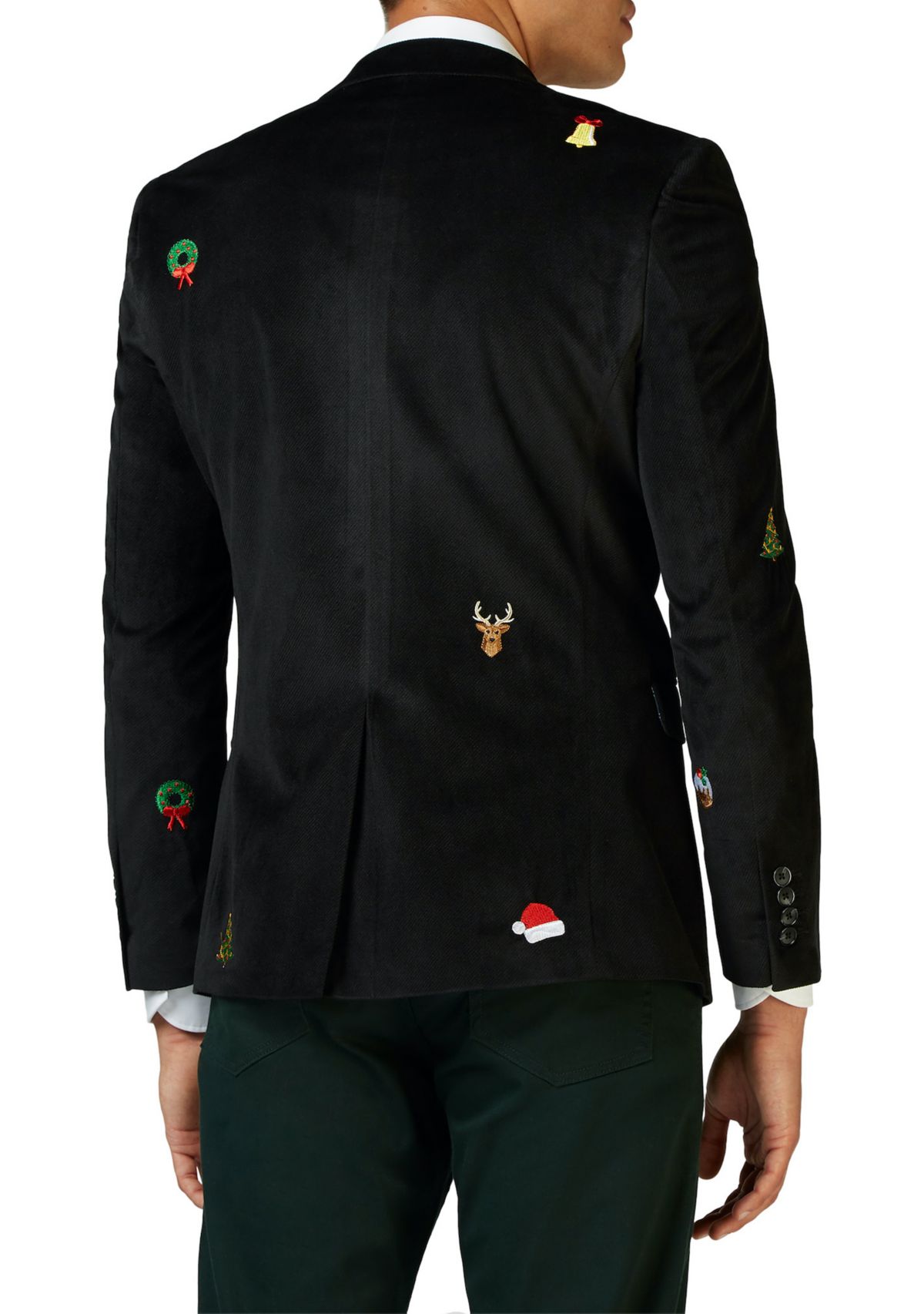 OppoSuits Christmas X-Mas Icons Black Dinner Jacket Blazer | Belk