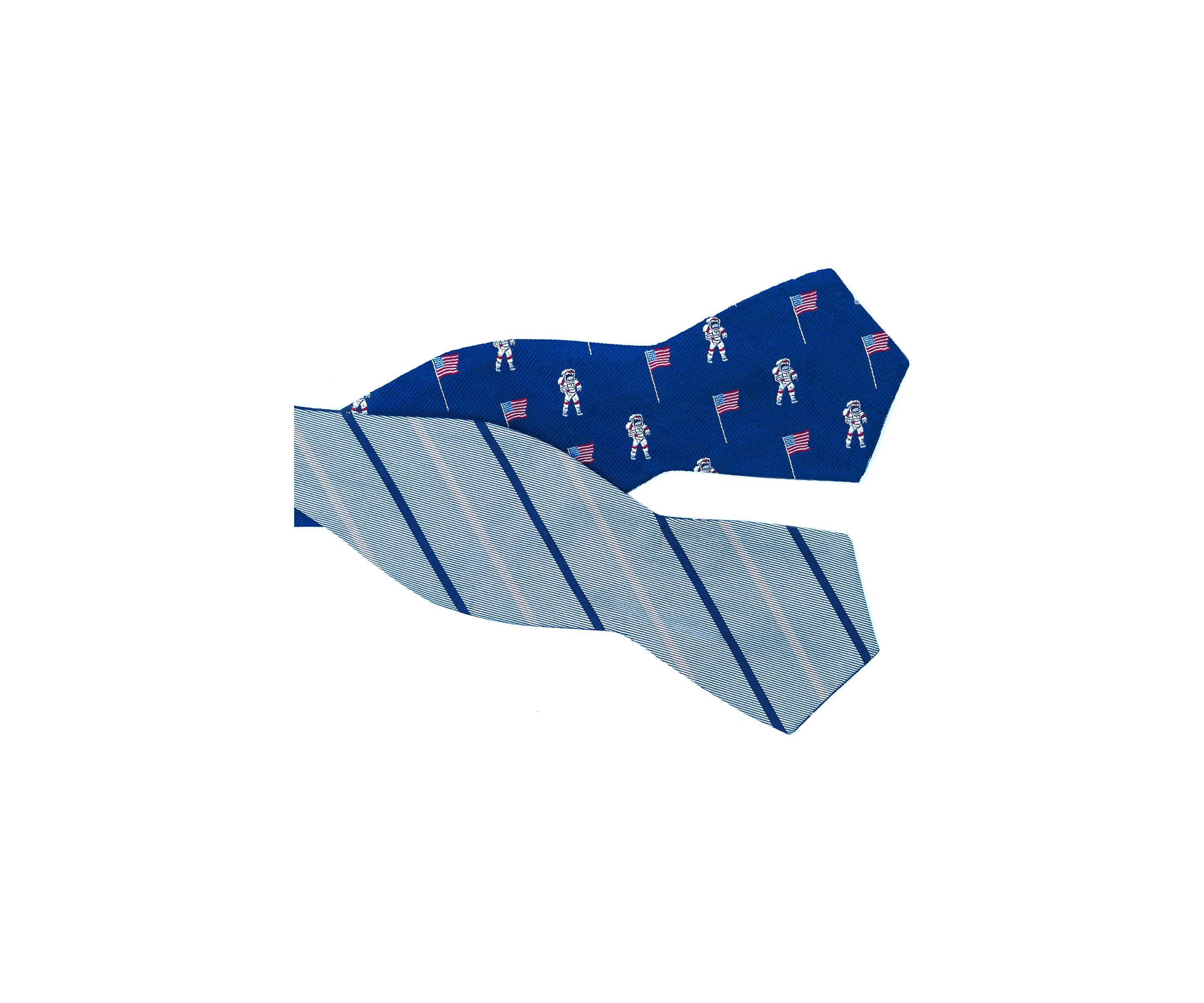 NICK GRAHAM Reversible Astronaut Flag Striped Bow Tie | Belk