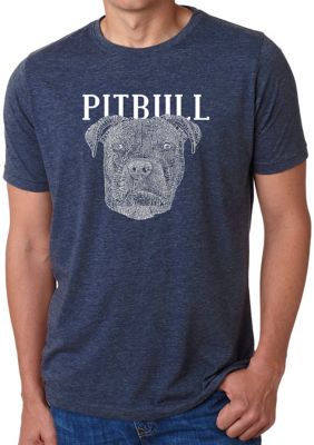 LA Pop Art Premium Blend Word Art T-Shirt - Pitbull Face | Belk