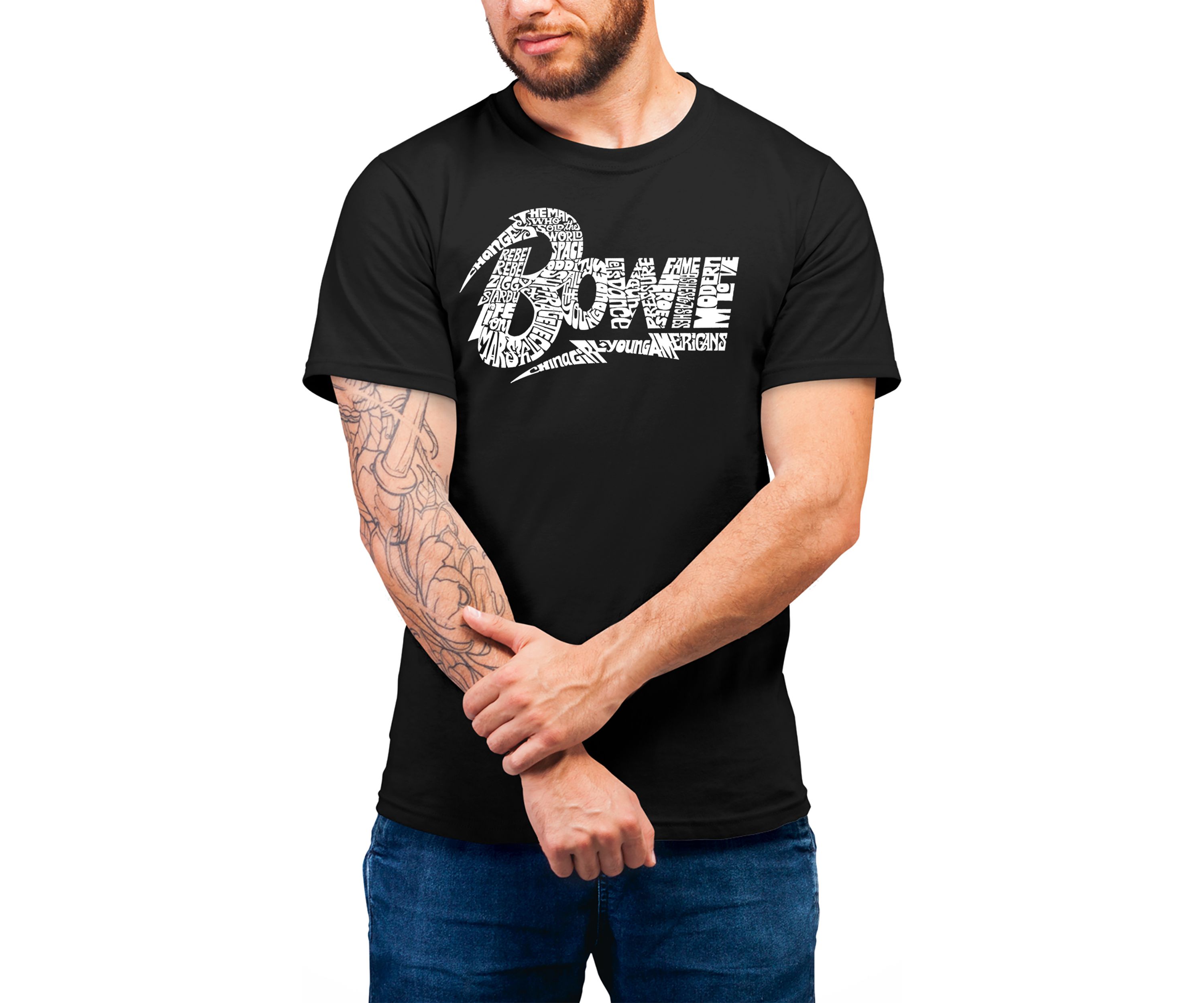 LA Pop Art Word Art T-Shirt - David Bowie Logo | Belk