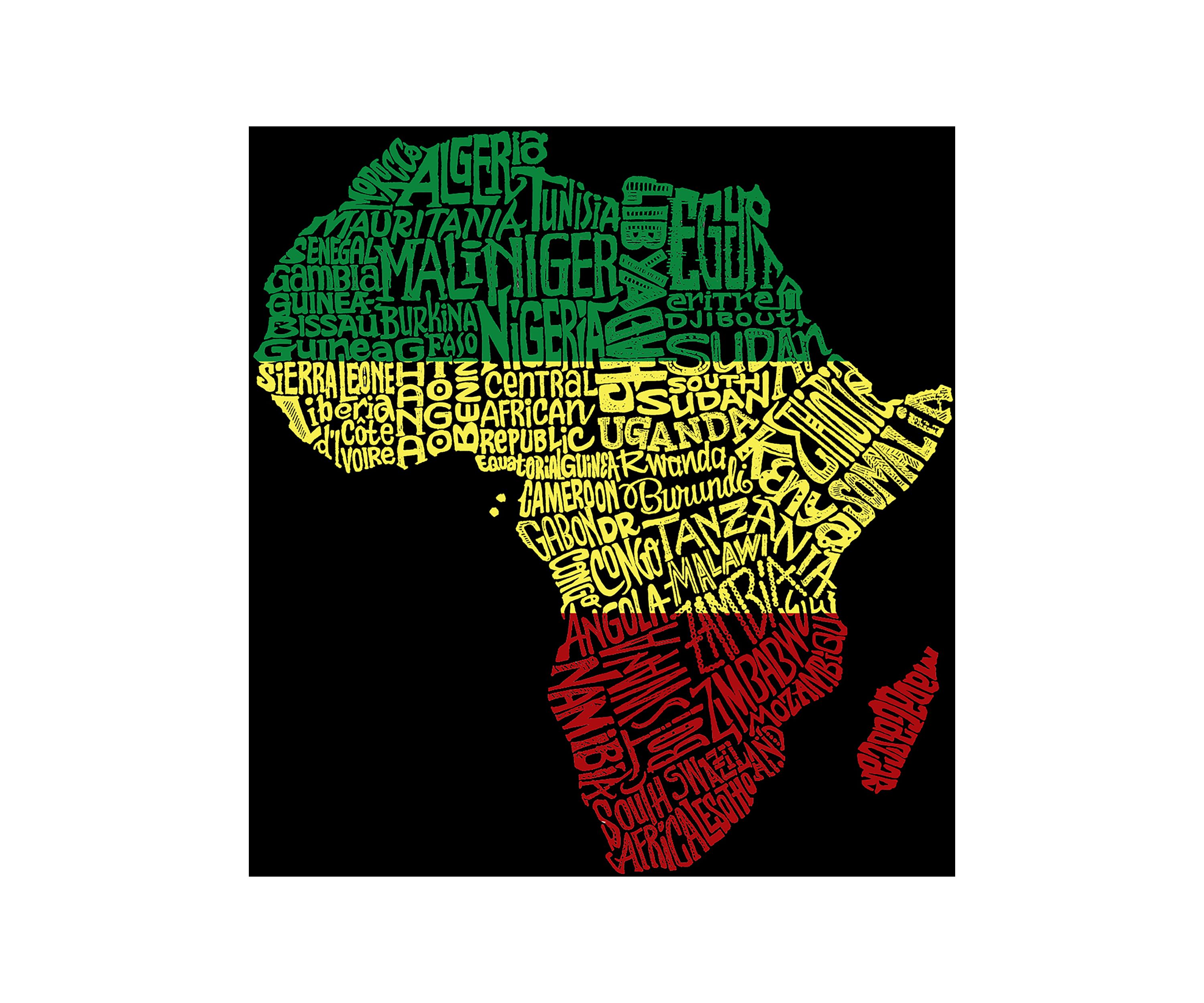 LA Pop Art Word Art Tank Top - Countries in Africa | Belk