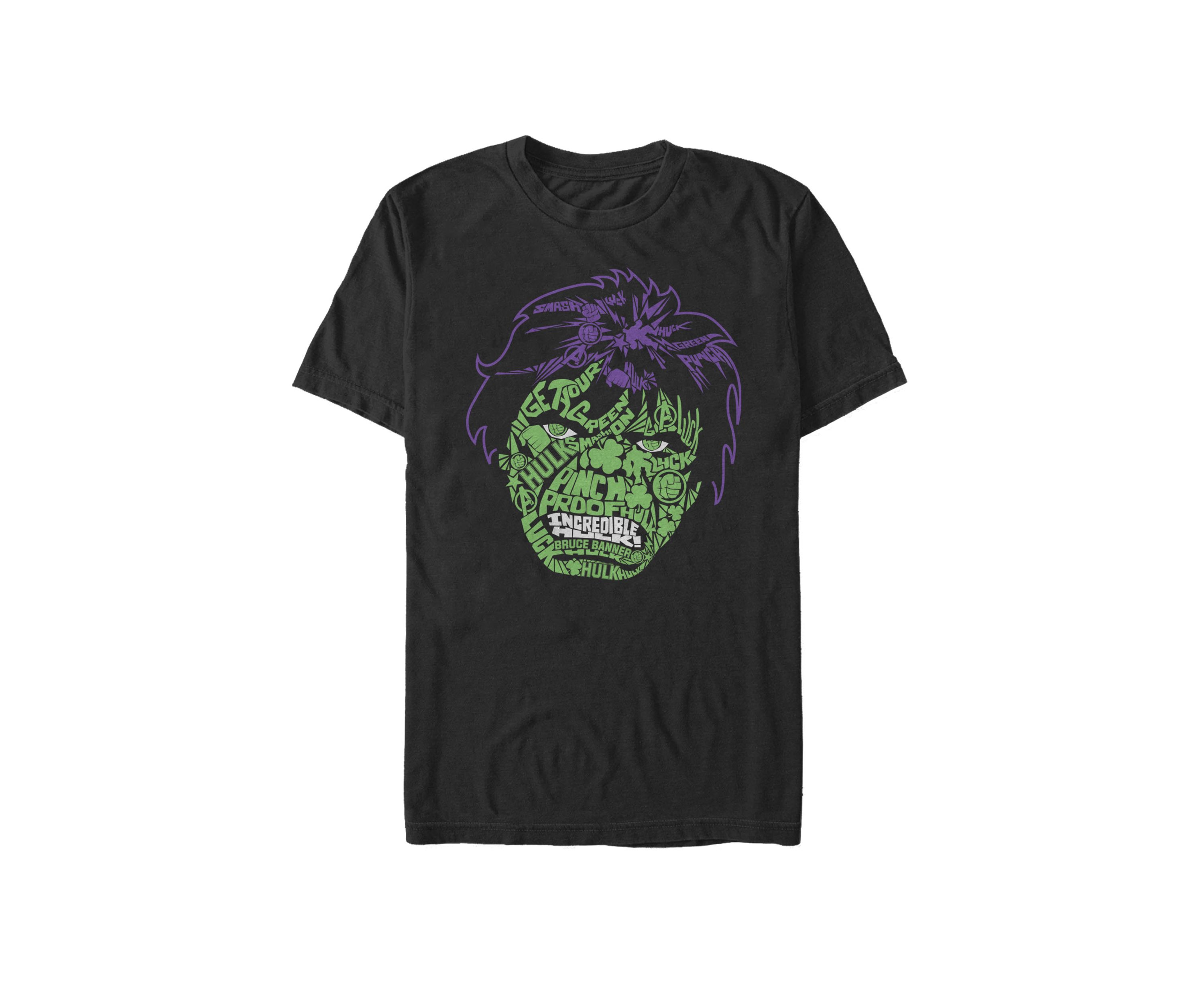 Marvel Marvel Hulk Luck Icons Face Graphic Short Sleeve T-Shirt | Belk