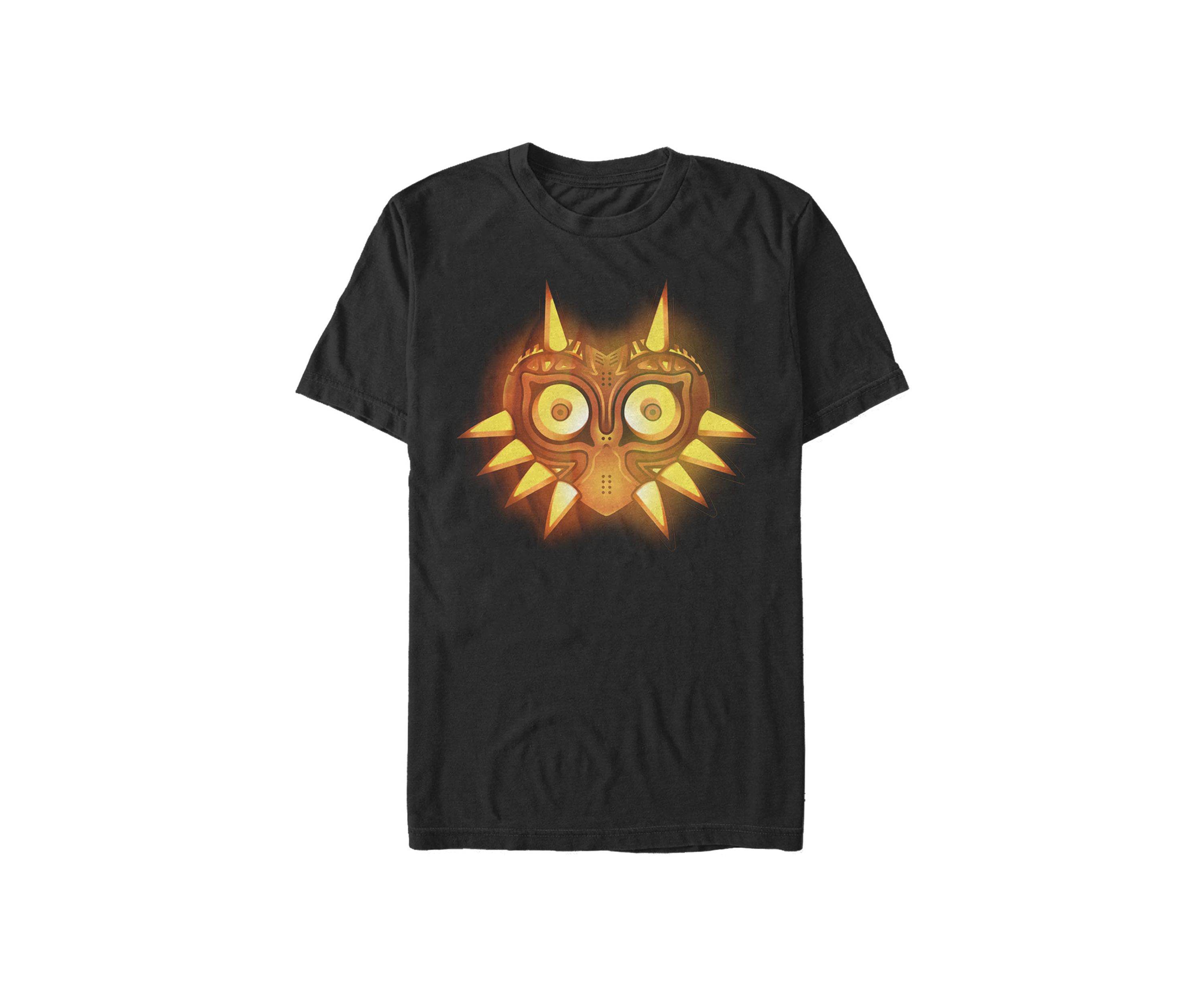 Nintendo Big & Tall Zelda Glowing Majoras Mask Halloween Pumpkin Short ...