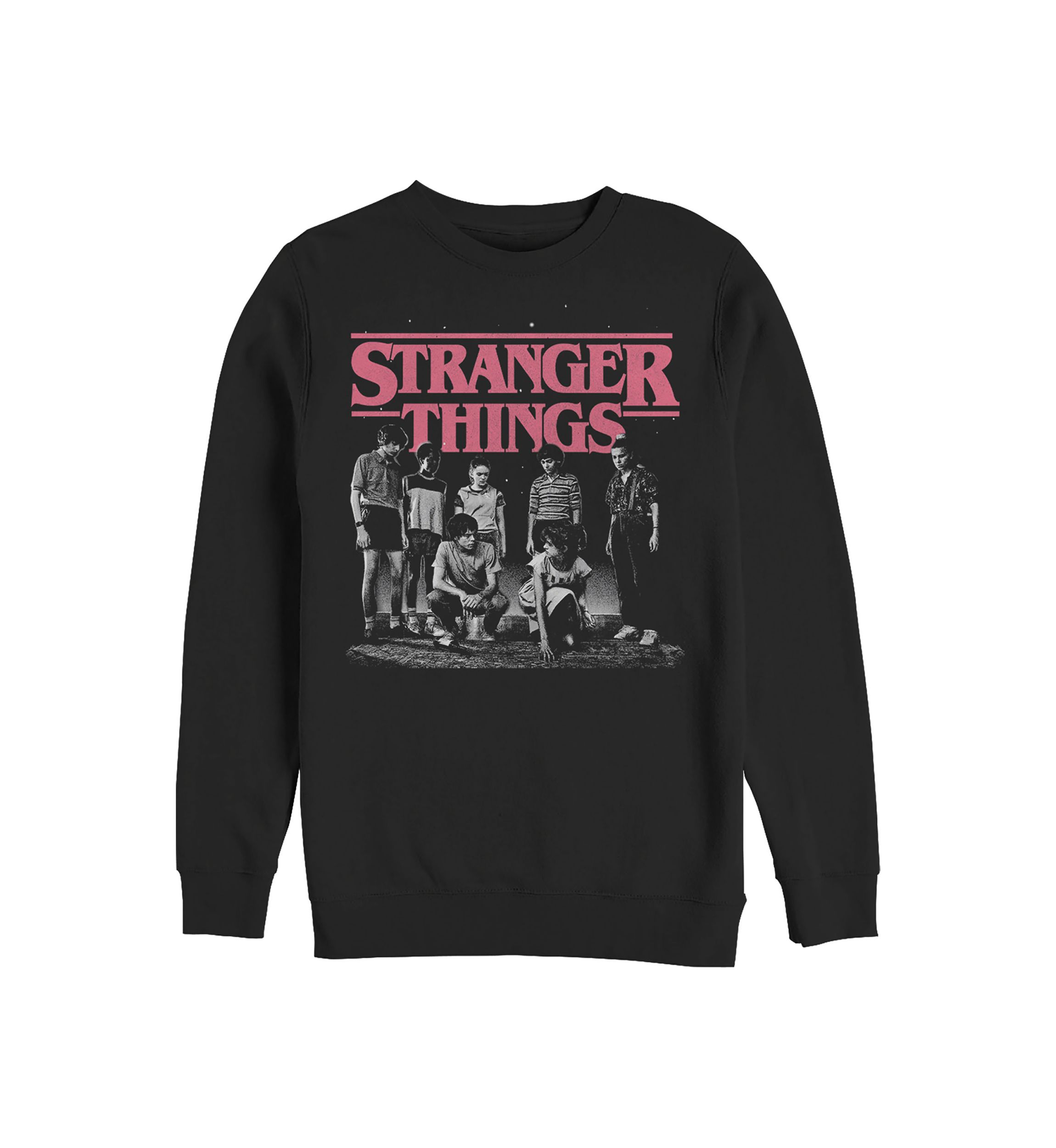 Stranger Things Fade Crew Neck Fleece Graphic Sweatshirt | Belk