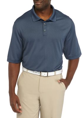 Haggar® Big & Tall Short Sleeve Diamond Pattern Polo Shirt | belk