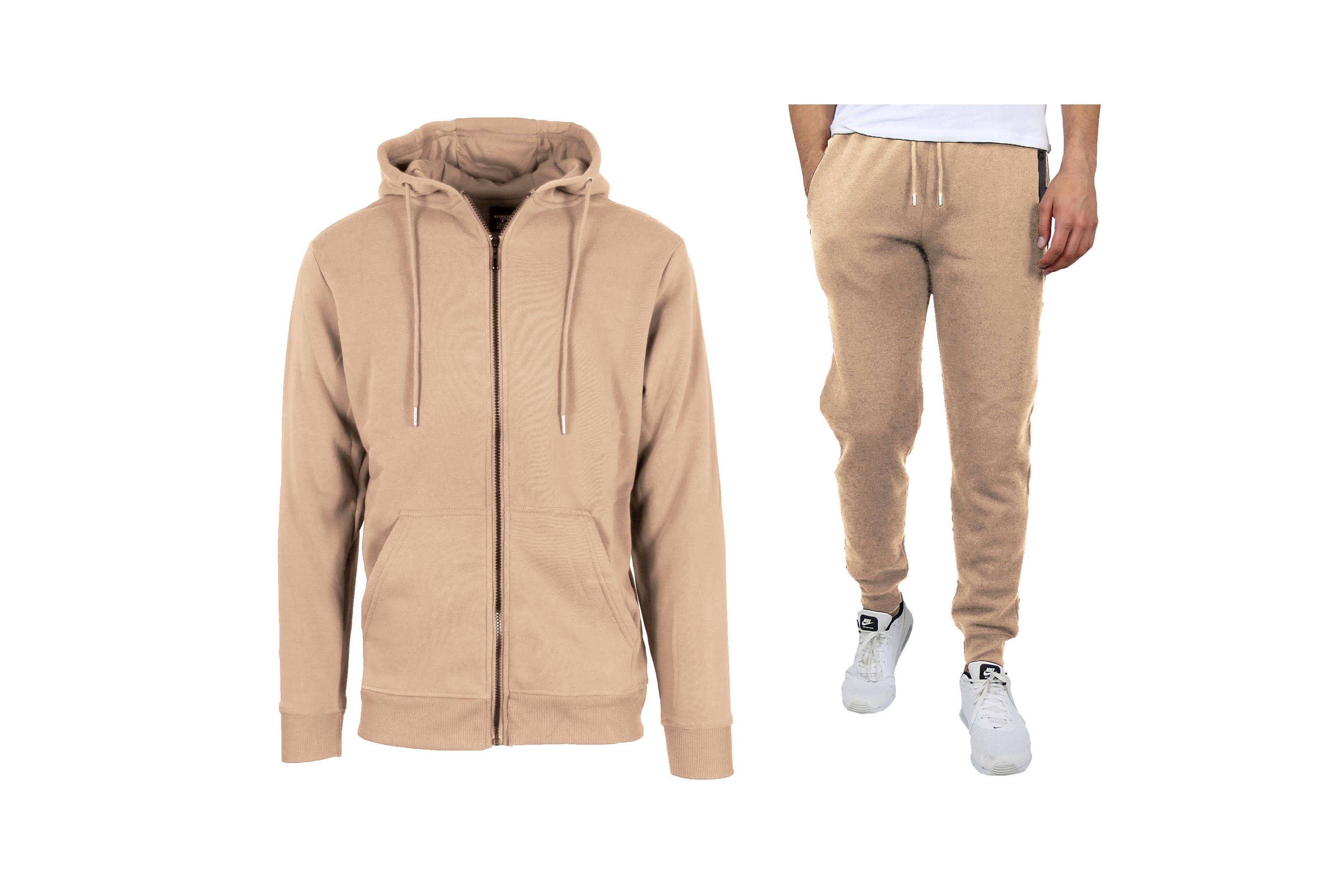 Blue Rock Slim Fit Fleece-Lined Full Zip Hoodie & Jogger 2-Piece Set | Belk