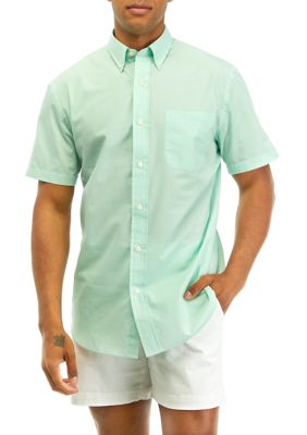 Saddlebred® Short Sleeve Woven Easy Care Button Down Shirt | Belk