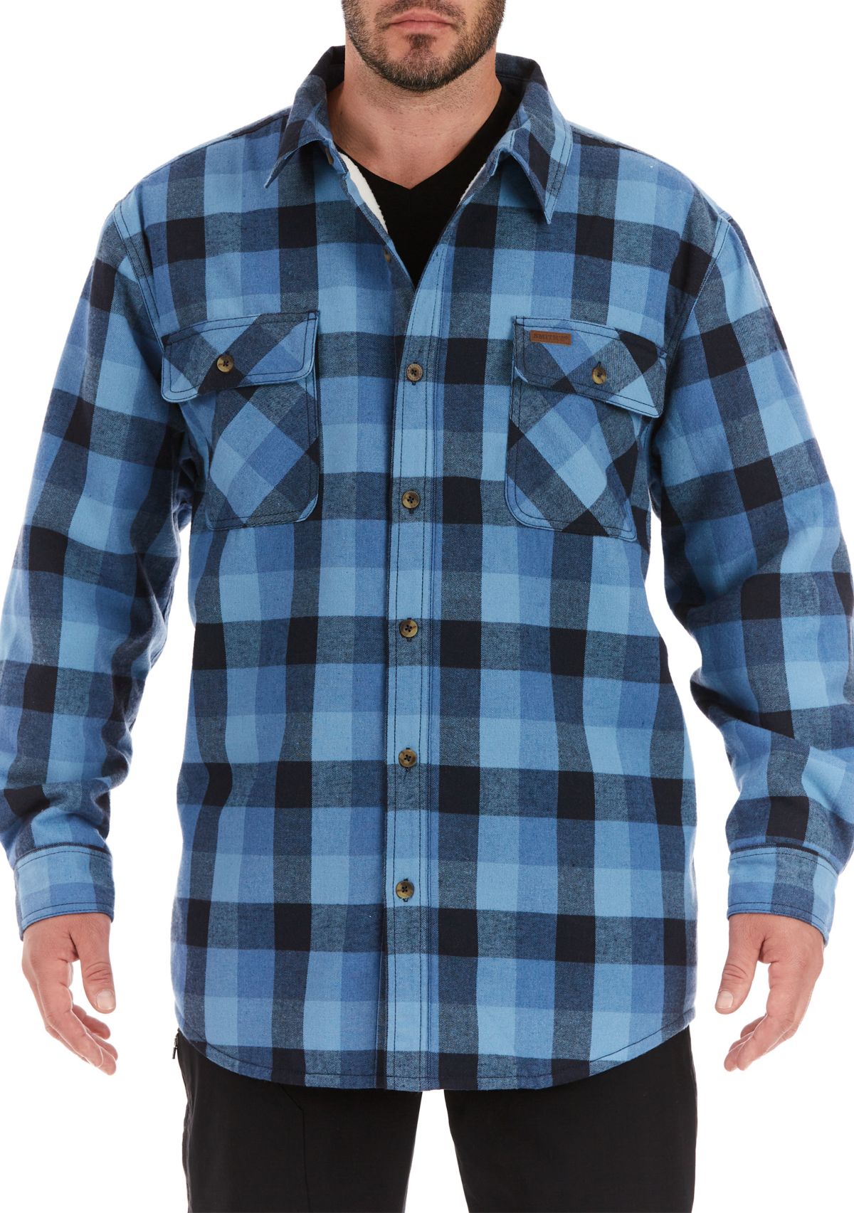 Smith's Workwear Sherpa-Lined Cotton Flannel Shirt Jacket | Belk