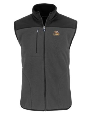 Cutter & Buck NCAA LSU Tigers Cascade Eco Sherpa Fleece Full-Zip Vest ...